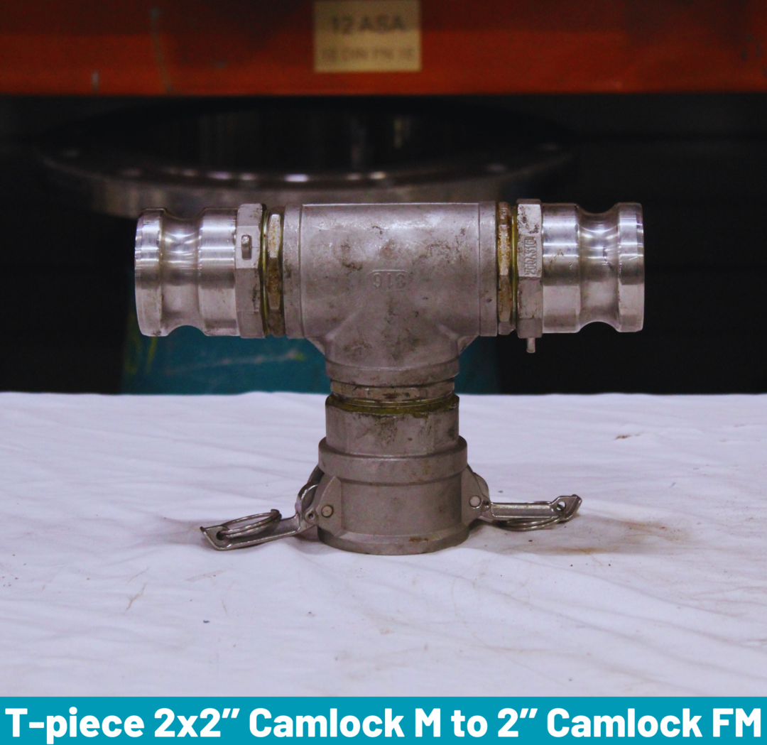 T-piece 2×2’’ Camlock M to 2’’ Camlock FM - LTT Holland